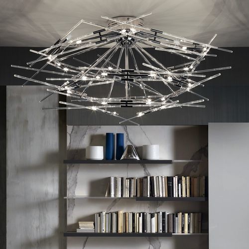Lustre contemporain - LINE ORIENTE - K-LIGHTING - en verre / en métal ...