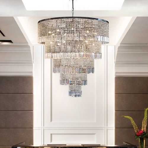 Lustre contemporain - LINE REBELO - K-LIGHTING - en cristal / en laiton ...