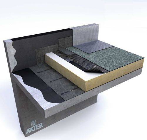 Membrane bitumineuse pour toiture-terrasse - HYRENE SPOT - AXTER - auto-adhérente