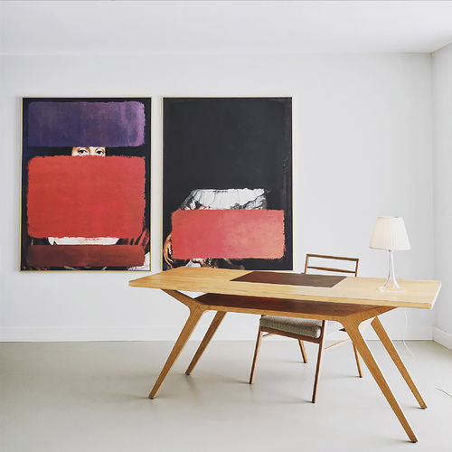 Bureau sur pied - Mr. Note - hatt - contemporain / en bois massif / en ...