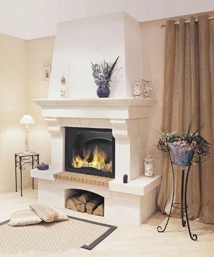 Cheminée à bois - SARAH - BRISACH SAS - à encastrer / simple face / à ...