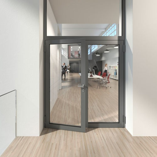 Porte sans rupture de pont thermique - WICSTYLE 65 N NG FP - WICONA - d'intérieur / en aluminium ...