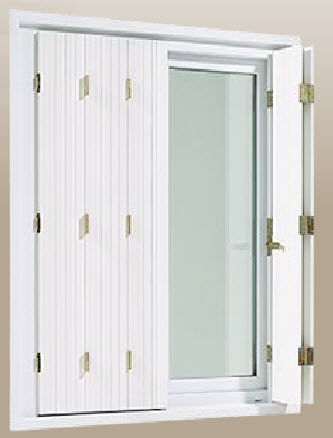 Volet pliant - MENUISERIES ELVA - en PVC / pour fenêtre