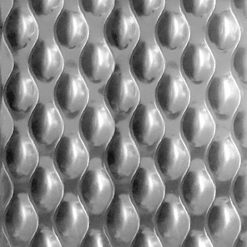 Tôle métallique décorée - 6WL - Rimex - emboutie / laminée / en inox