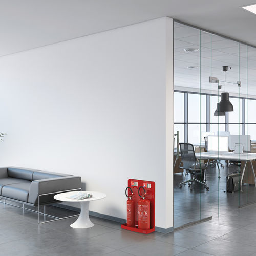 Support pour extincteur en polypropylène - Frame - DAKEN SPA - rouge ...