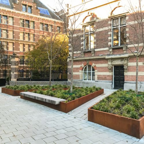 Jardinière en acier COR-TEN® - ROUGH&READY STRAIGHT ISLES - Streetlife ...