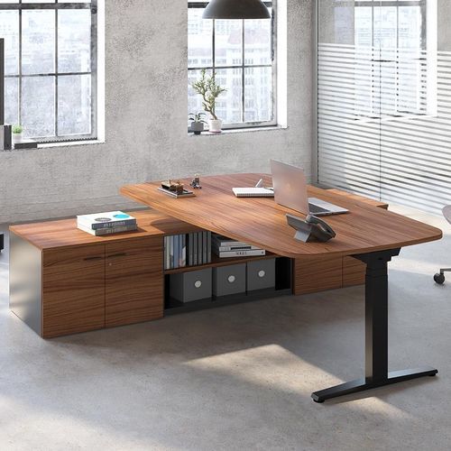 Bureau pour open space - MULTILEVEL - OFITA - sur pied / pour 2 personnes / contemporain