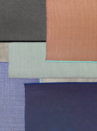 Tapis contemporain - LAMBRO - TISCA ITALIA - uni / patchwork / en PP