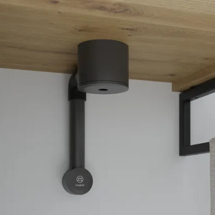 Siphon de lavabo en plastique - CLEAN FLOW - Burgbad - noir / satiné