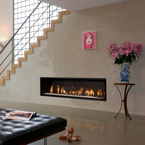 Cheminée à gaz - HORIZON BELL 3 - Bellfires - contemporaine / à foyer ...