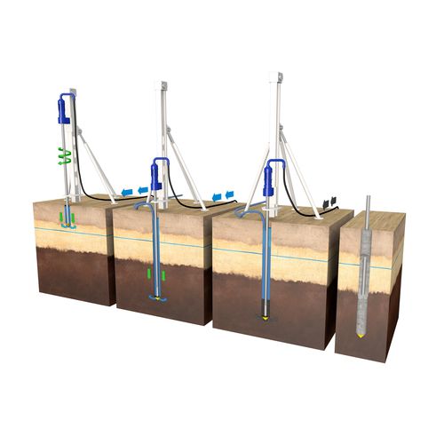 Pieu battu - FORATEP - FRANKI FOUNDATIONS BELGIUM - en acier / de fondation