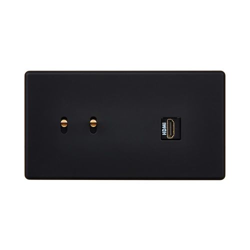 Prise HDMI - Hitera - MOD ELEC - murale / encastrable / en bois