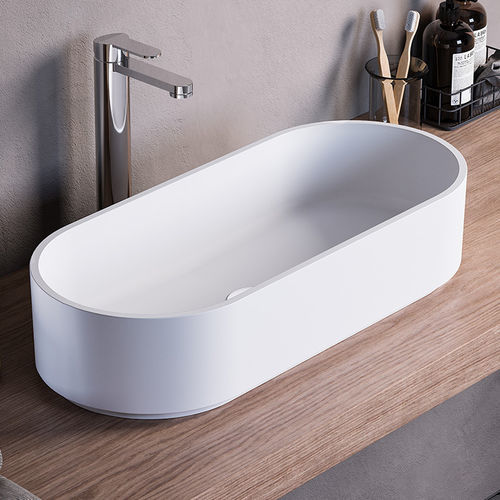 Vasque à poser - CS - karol - en Solid Surface / brillante / finition mat