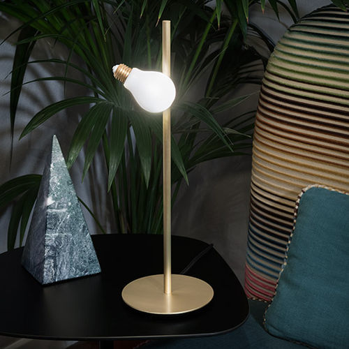 Lampe de table - IDEA - Slamp - en laiton brossé / en technopolymère ...