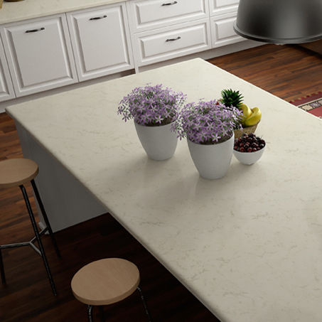 Plan de travail en composite quartz - PERLINO - COMPAC The Surfaces ...