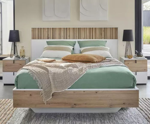 Lit double - OPALE - Meubles Célio - contemporain / avec armoire / avec ...