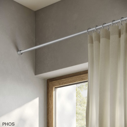 Tringle à rideaux en acier inoxydable brossé - VSN12-2 - PHOS Design GmbH - avec actionnement ...