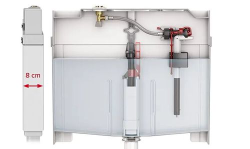 Réservoir de chasse d'eau en céramique - TECE Octa II - TECE Italia ...