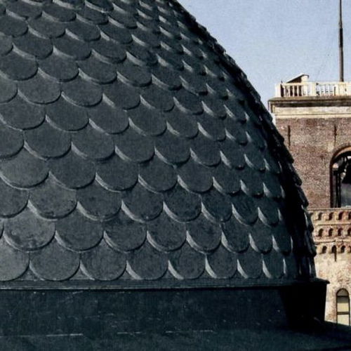 Tuile plate simple - ITALIAN - Balfin srl - plate / en ardoise / noire