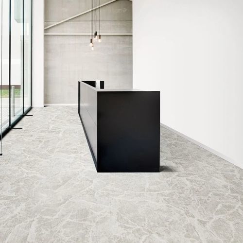 Revêtement de sol en vinyle - MARBLE CARRARA - 2TEC2 - en fibre de verre / en PET / d'intérieur