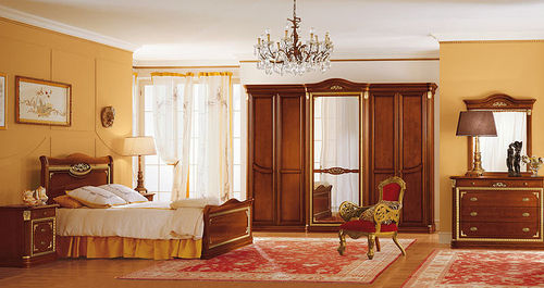 Lit double - CAPRI - Homes - classique / en bois