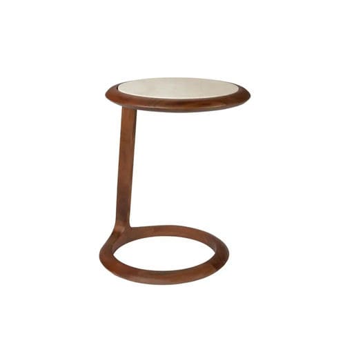 Table d'appoint contemporaine - Doppio - Zuiver - en pierre calcaire ...