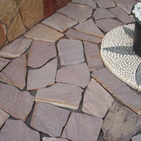 Revêtement de sol en pierre naturelle - CUARCITA TOME ROSA - CERAMAT ...