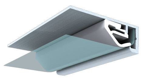 Profilé de fixation en aluminium - P-CCB022 - CLIPSO - pour plafond tendu