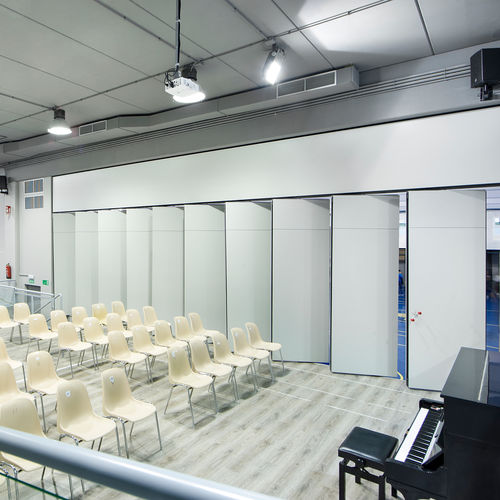 Cloison mobile - 00044X SERIES - DINOR - en bois / de bureau / sur mesure