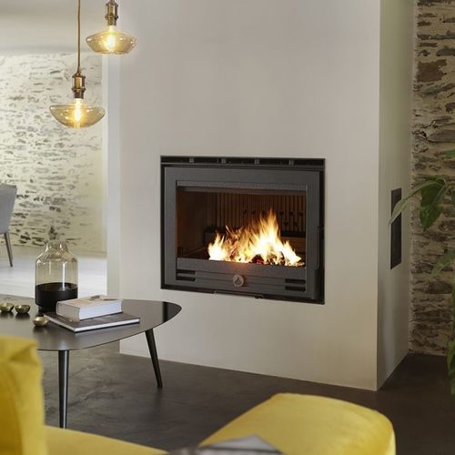 Insert de cheminée à bois - 65 VERMEIL HPE Turbo - DEVILLE - en fonte ...