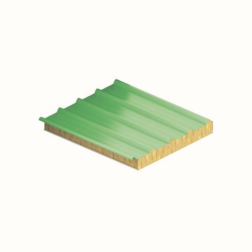 Panneau sandwich pour toiture - THERMOROCK DACH - Hoesch Bausysteme - face métallique / âme en ...